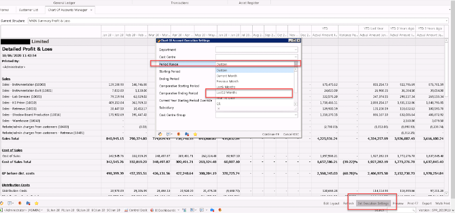 Set Management Accounts To Rolling Periods – Intact iQ Hub
