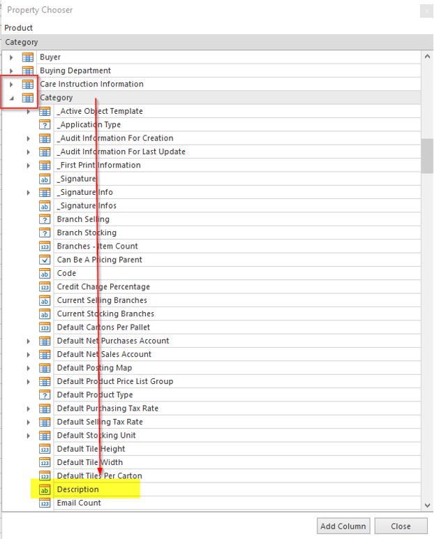 Adding Columns in Product List Screen – Intact iQ Hub