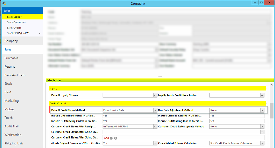 Customer Credit Terms: Sales Invoice Due Date – Intact iQ Hub
