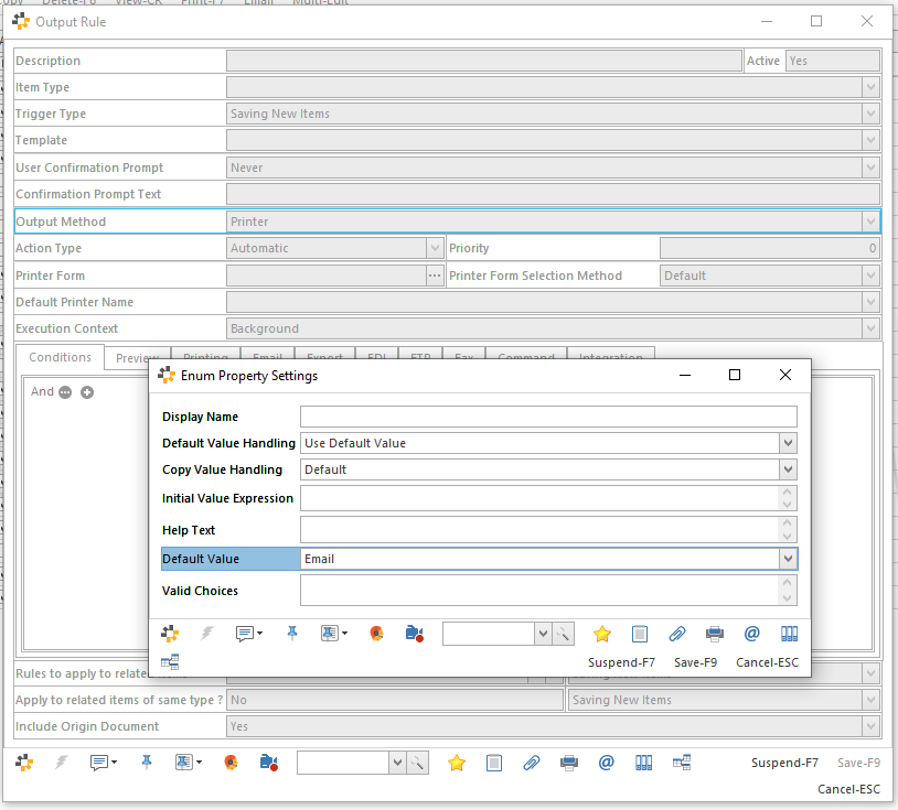 How to Change the Default Output Method in Printer Form Contact ...