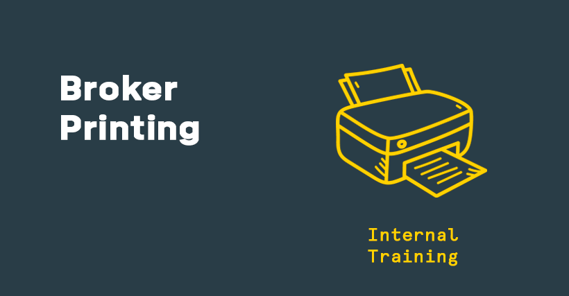 Internal Training: Broker Printing – Intact iQ Hub